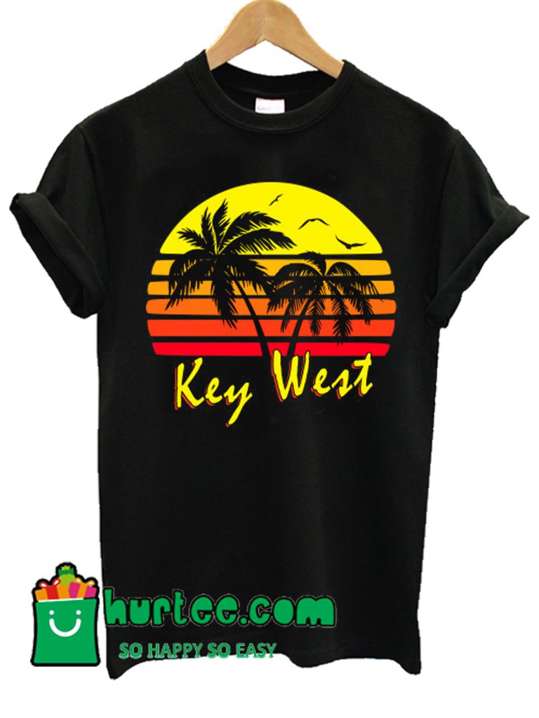Key West Retro Sunset T shirt – www.hurtee.com